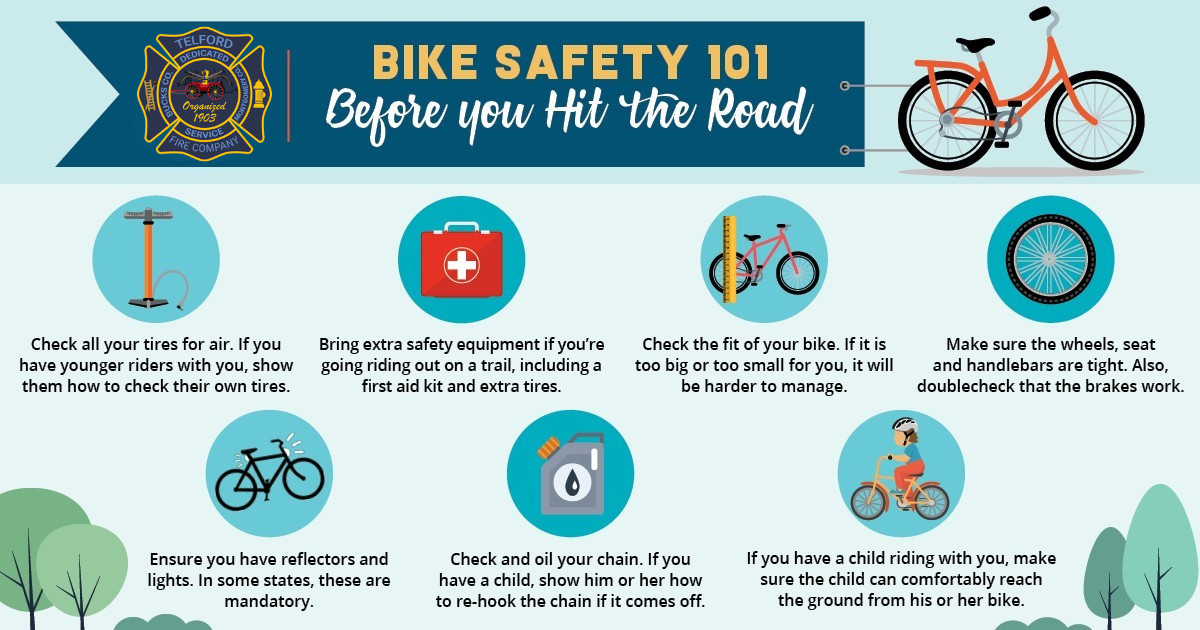 Bicycle Safety Alert for Kids and Adults - Telford Fire Company